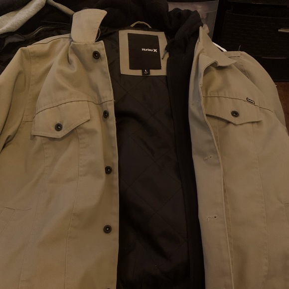 Hurley | Jackets & Coats | Hooded Hurley Trucker Jacket | Poshmark